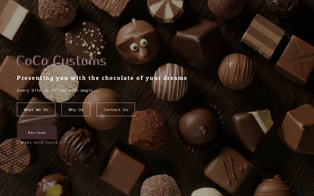 coco customs chocolate ★